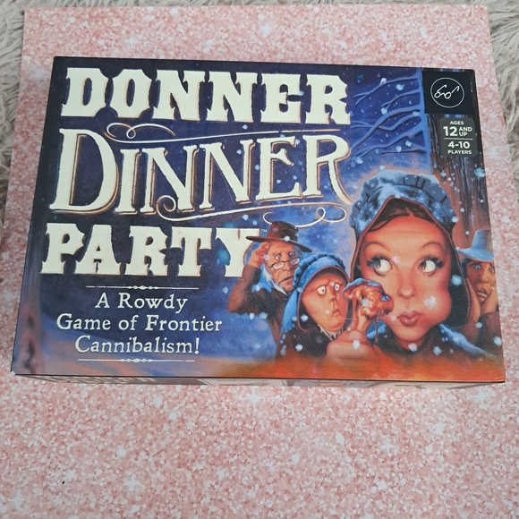 Chronicle Books | Games | Donner Dinner Party Dark Humor Frontier Cannibalism Board Game Rare ...